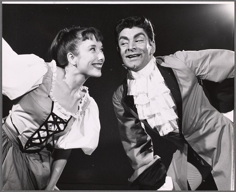 Cherry Davis and unidentified in the stage production She Shall Have ...