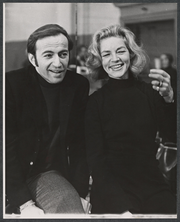 Director/choreographer Ron Field and Lauren Bacall in rehearsal for the ...