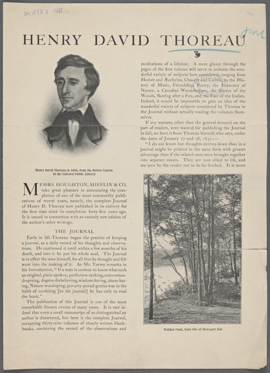 Henry David Thoreau in 1854, from the Rowse Crayon in the Concord ...