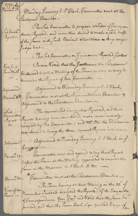 Top 9 Documents from the Boston Committee of Correspondence Records ...