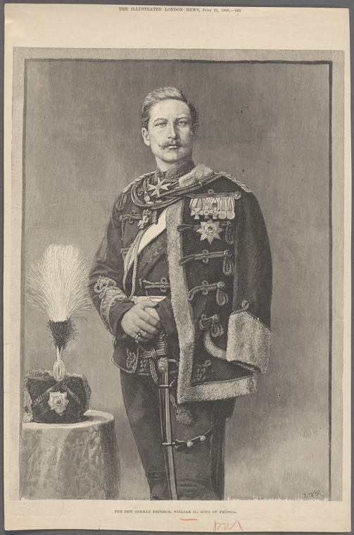 Emperor William Ii Emperor Wilhelm II Of Germany, Chromolithograph