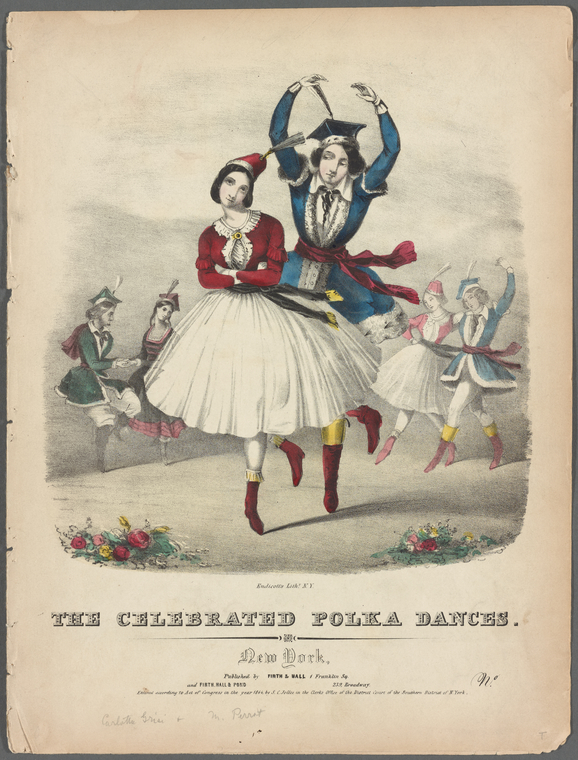 The celebrated polka dances - NYPL Digital Collections