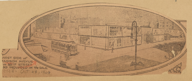 West side of Madison Avenue and 85th Street - NYPL Digital Collections