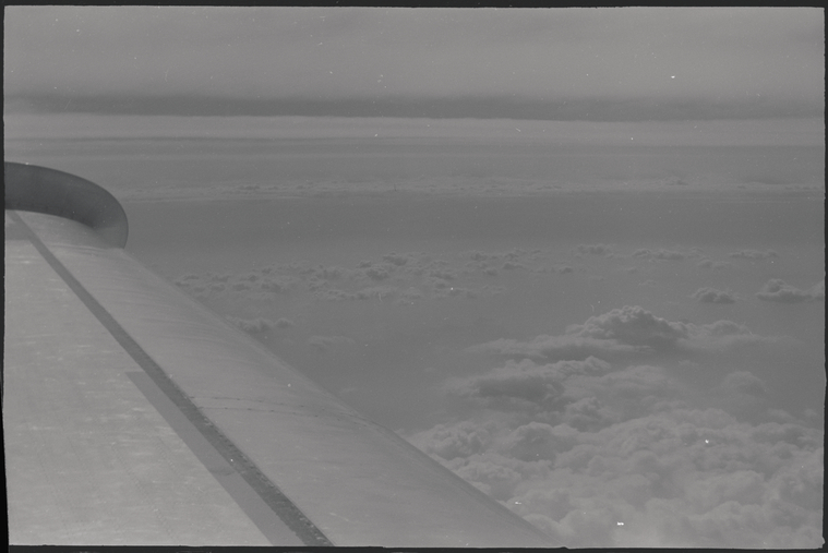 View from airplane window - NYPL Digital Collections