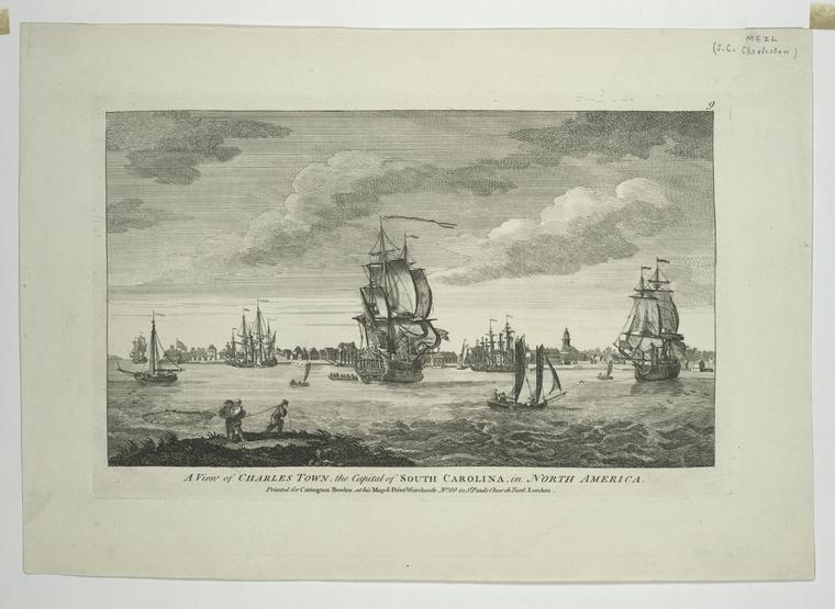 A view of Charles Town, the capital of South Carolina, in North America ...