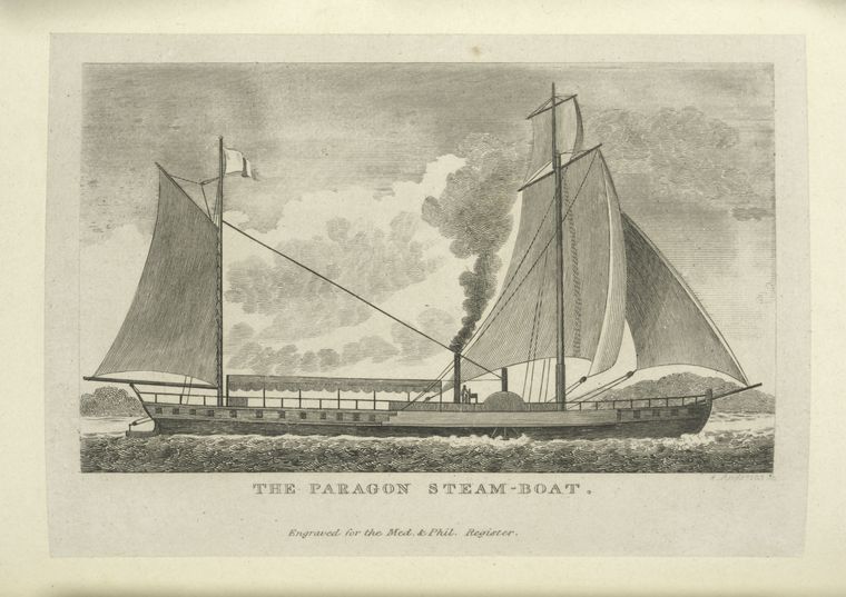 The Paragon steam-boat. - NYPL Digital Collections