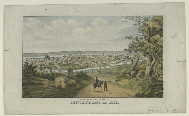 Cincinnati in 1841. - NYPL Digital Collections