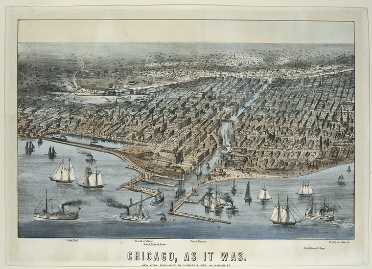 Chicago, as it was. - NYPL Digital Collections