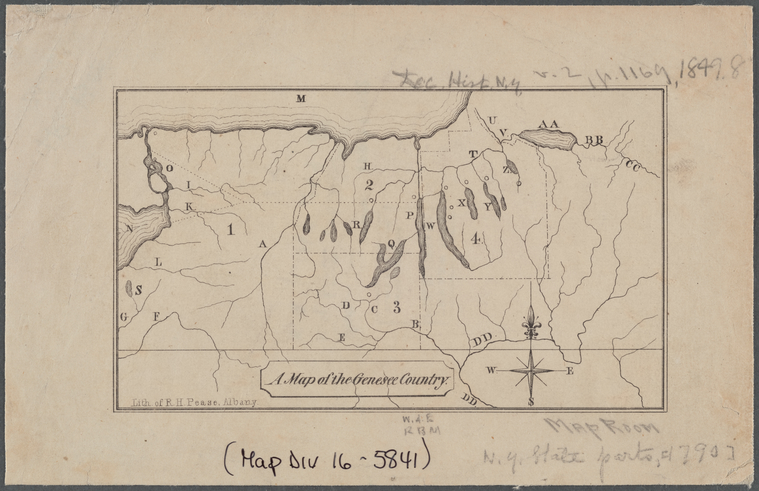 A map of the Genesee country - NYPL Digital Collections