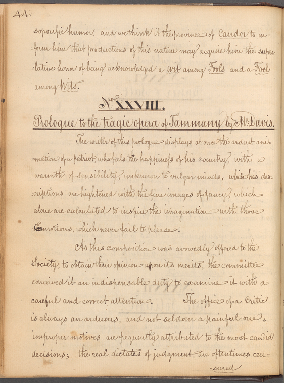 Literary Politics in 1790s New York City | The New York Public Library