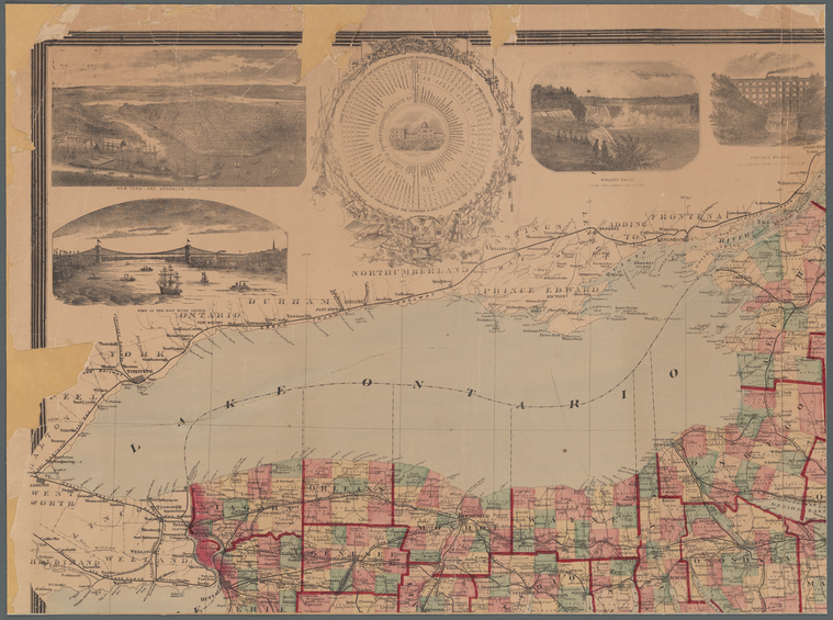 New map of the state of New York - NYPL Digital Collections