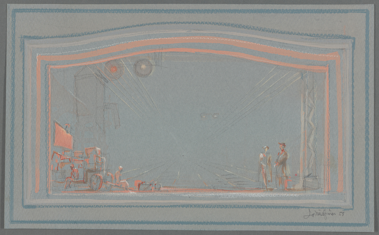 Gypsy, Act I, railroad scene - NYPL Digital Collections
