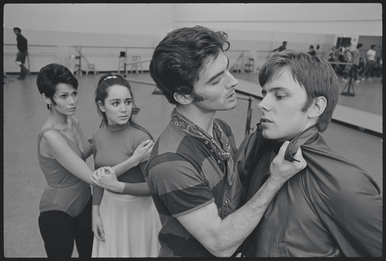 Actors in rehearsal for the stage production West Side Story - NYPL ...