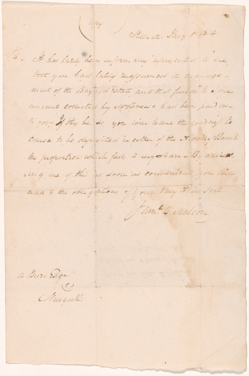 Letter to Aaron Burr - NYPL Digital Collections