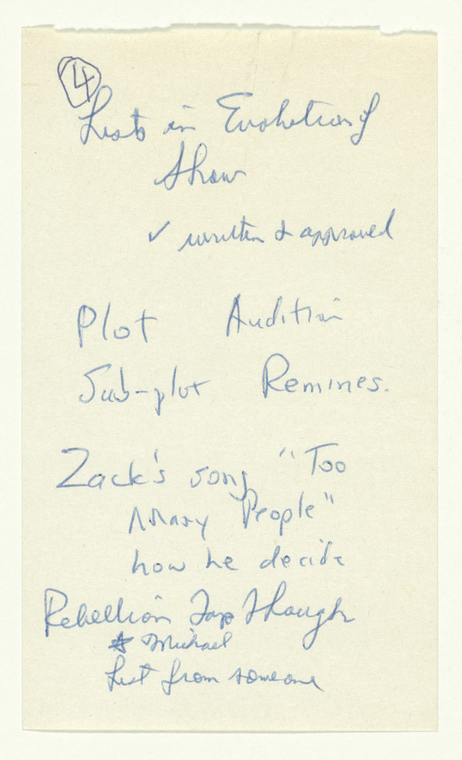 Miscellaneous lyrics / Edward Kleban - NYPL Digital Collections