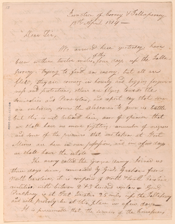 John Coffee to William B. Lewis - NYPL Digital Collections
