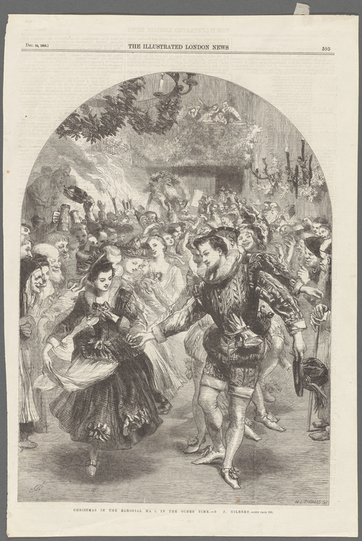 Christmas in the baronial hall in the olden time - NYPL Digital Collections