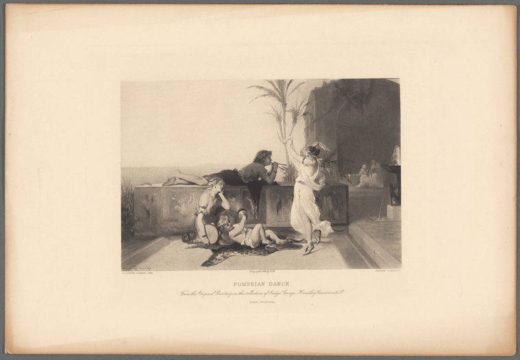 Pompeian dance, from the original painting in the collection of Judge ...