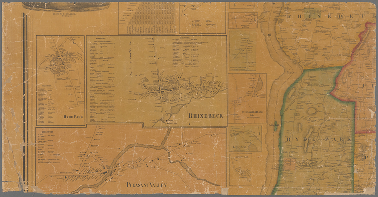 Map of Dutchess Co., New York - NYPL Digital Collections