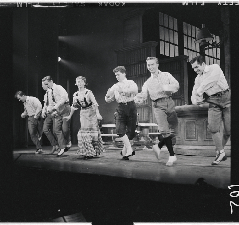 Barbara Cook and unidentified others in the stage production The Music ...