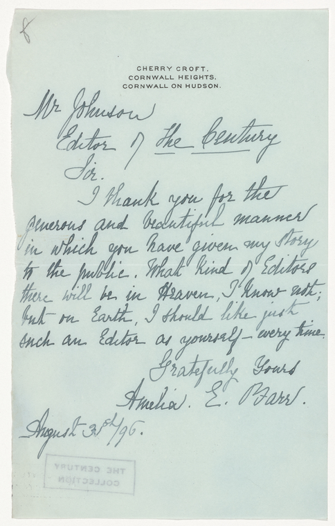 Barr, Amelia Edith Huddleston - NYPL Digital Collections