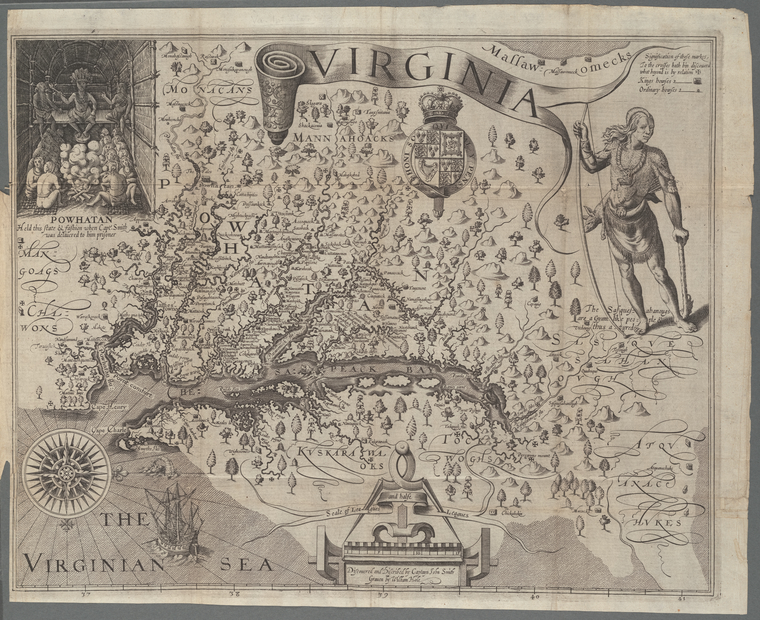 Map of Virginia - NYPL Digital Collections
