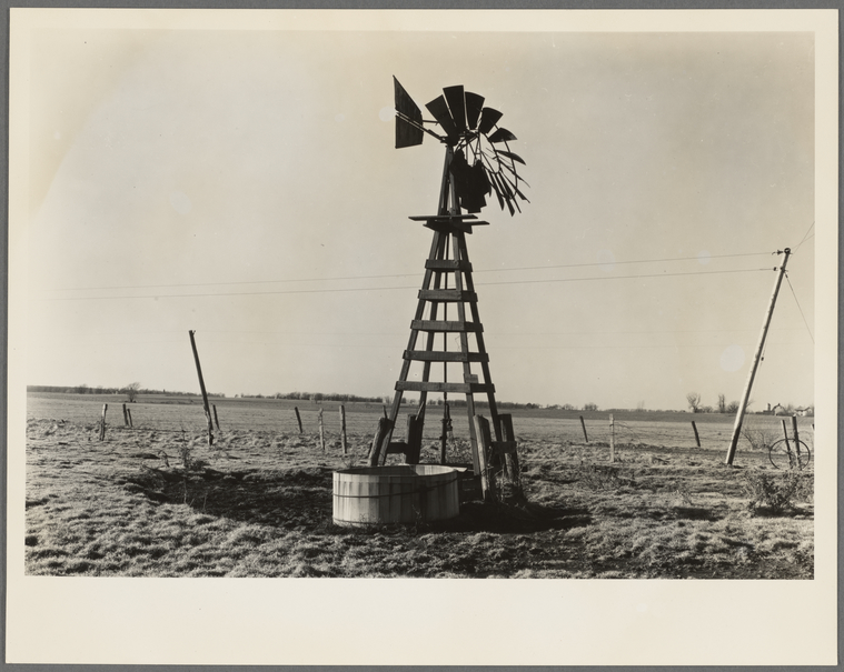 Windmill on farm in northern Illinois. Near Harvard, Illinois - NYPL ...