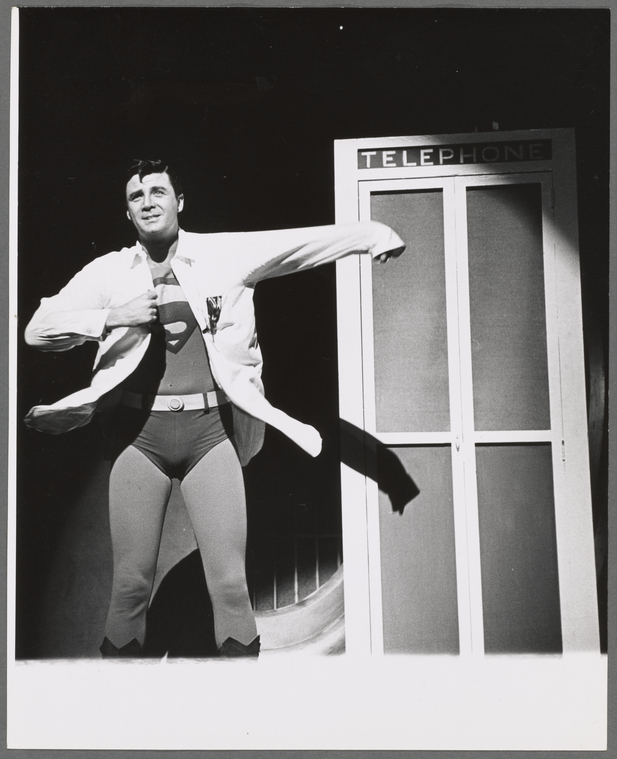 Bob Holiday as Superman becomes Bob Holiday as Clark Kent - NYPL ...