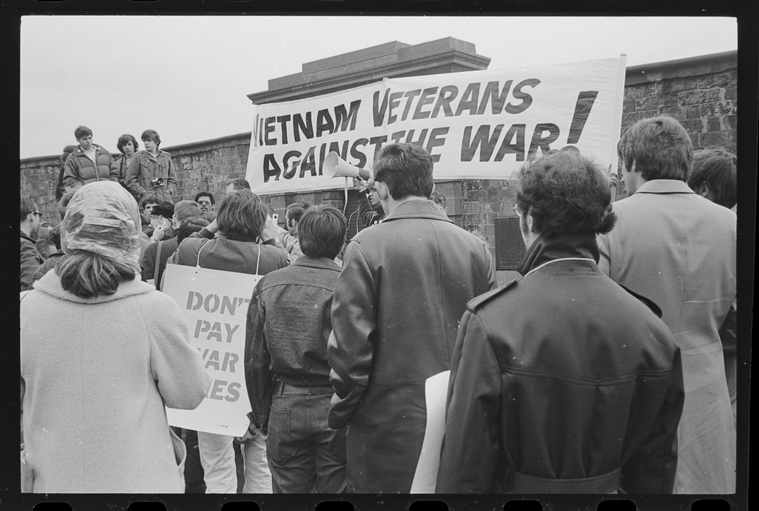 Gay Liberation Front protests the war in Vietnam - NYPL Digital Collections