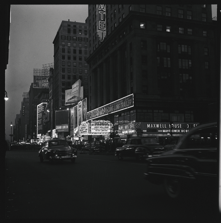 Bond sign marquee advertising New York City Ballet - NYPL Digital ...
