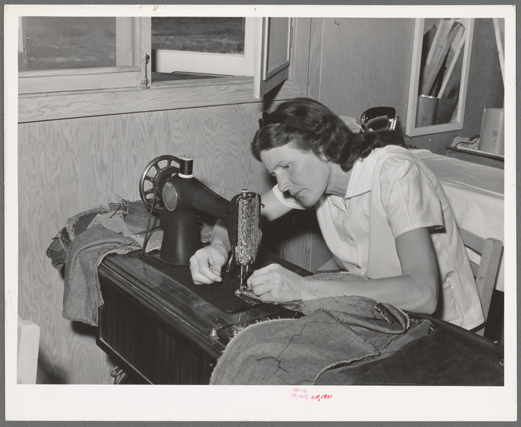 In the sewing class which is a WPA (Work Projects Administration ...