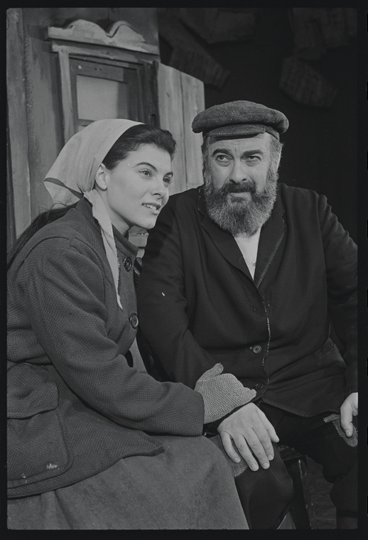 Mimi Turque and Paul Lipson in the stage production Fiddler on the Roof ...