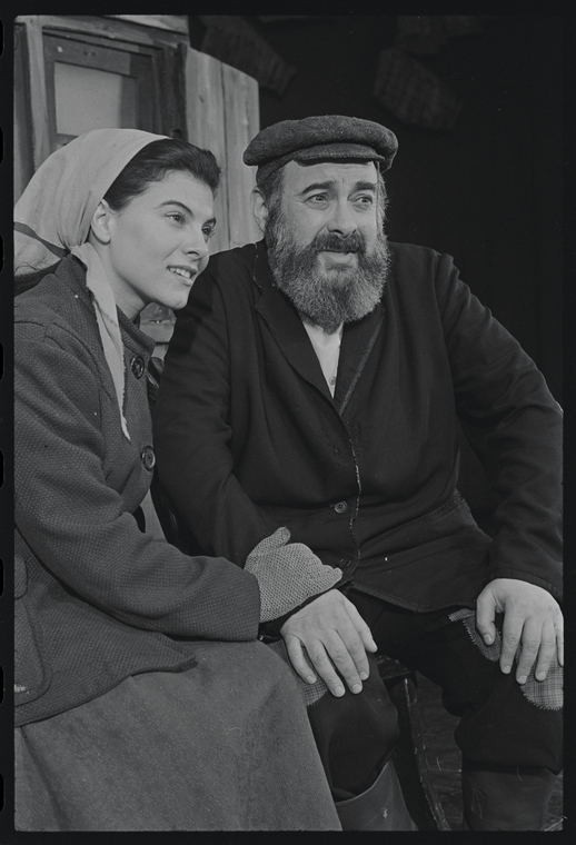 Mimi Turque and Paul Lipson in the stage production Fiddler on the Roof ...