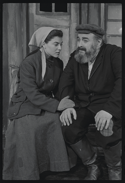 Mimi Turque and Paul Lipson in the stage production Fiddler on the Roof ...
