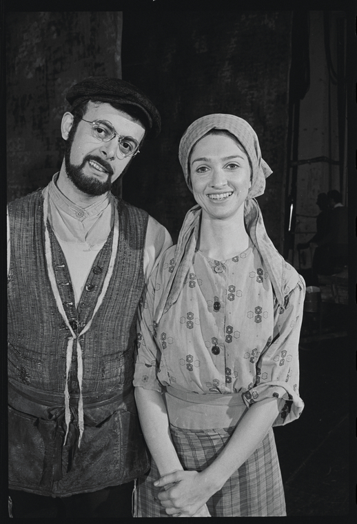 Peter Marklin and Mimi Turque in the stage production Fiddler on the ...