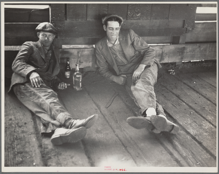 Drovers at rest in stockyards. Kansas City, Kansas - NYPL Digital ...