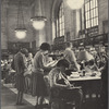Photograph through center hallway of the stacks - NYPL Digital Collections