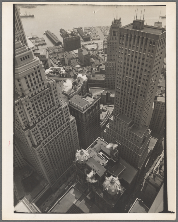 Waterfront, From roof of Irving Trust Building - NYPL Digital Collections
