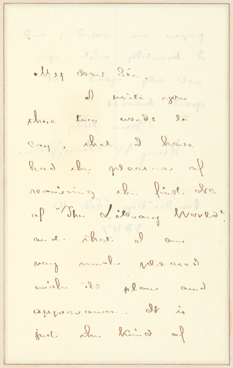Henry Wadsworth Longfellow letter - NYPL Digital Collections