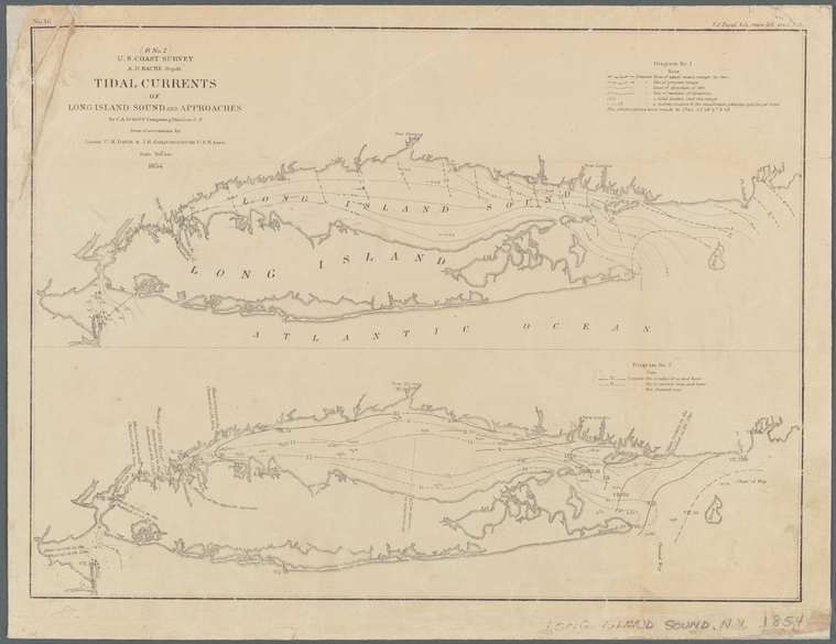 Tidal currents of Long Island Sound and approaches - NYPL Digital ...