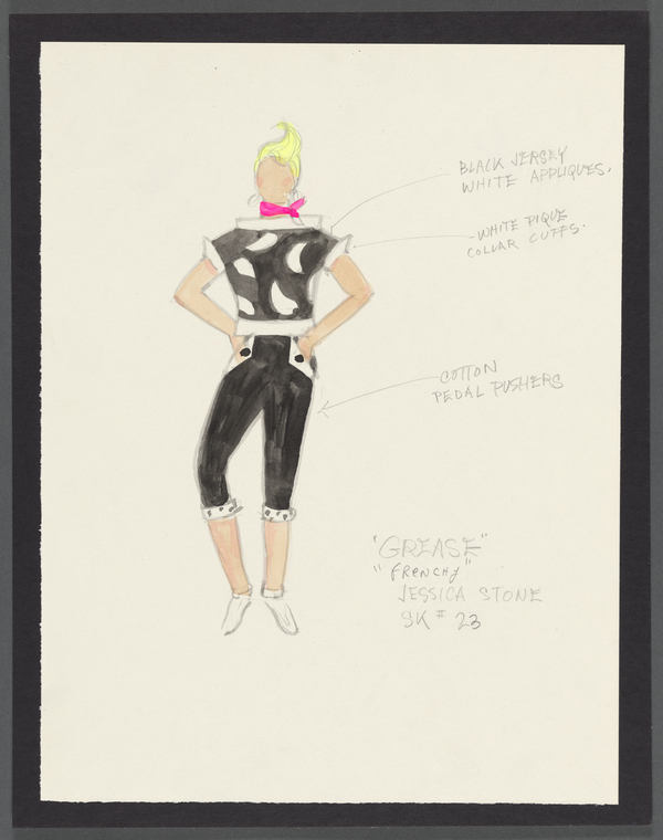 Grease Frenchy Drawing Grease Original Movie Art Women's