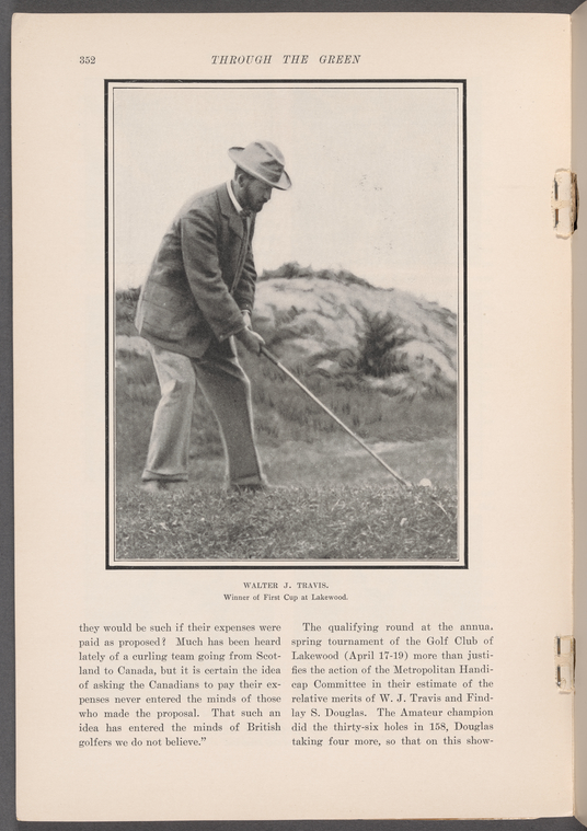 Walter J. Travis. Winner of first Cup at Lakewood - NYPL Digital ...