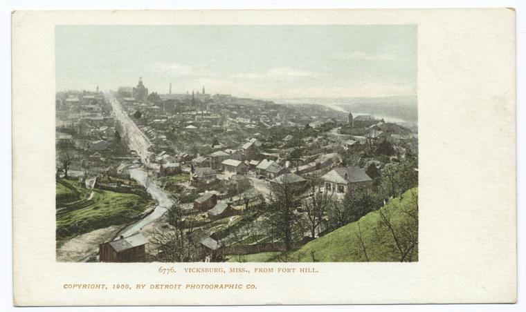 Vicksburg from Fort Hill, Vicksburg, Miss. - NYPL Digital Collections