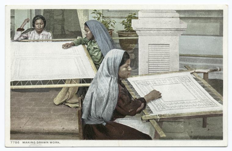 Making Mexican Drawn Work, Mexico - NYPL Digital Collections