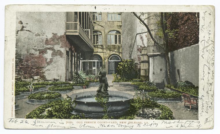 Old French Courtyard Courtyard In The Old French Town Stock Photo
