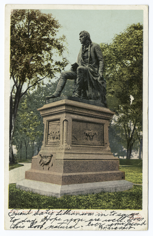 Burns Statue, Washington Park, Albany, N. Y. - NYPL Digital Collections