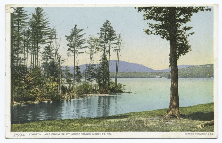 Fourth Lake from Inlet, Adirondack Mountains, N.Y. - NYPL Digital ...