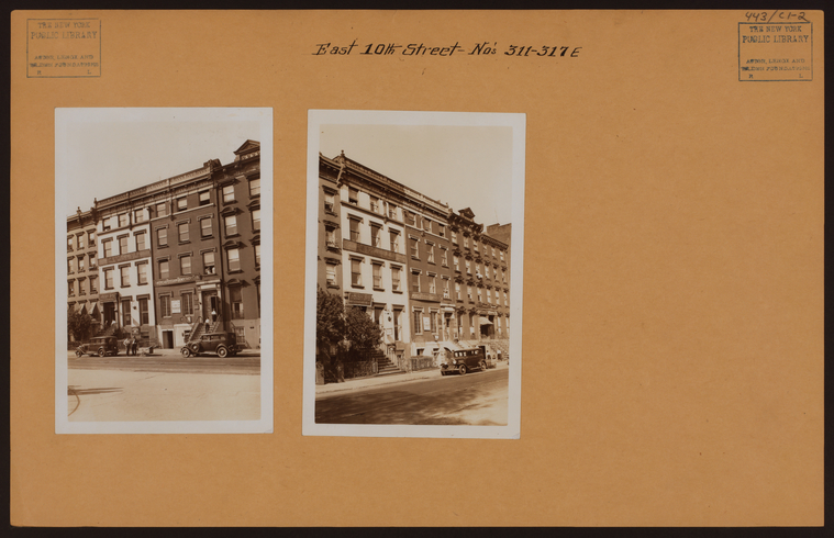 Manhattan: 10th Street (East) - Avenue B - NYPL Digital Collections