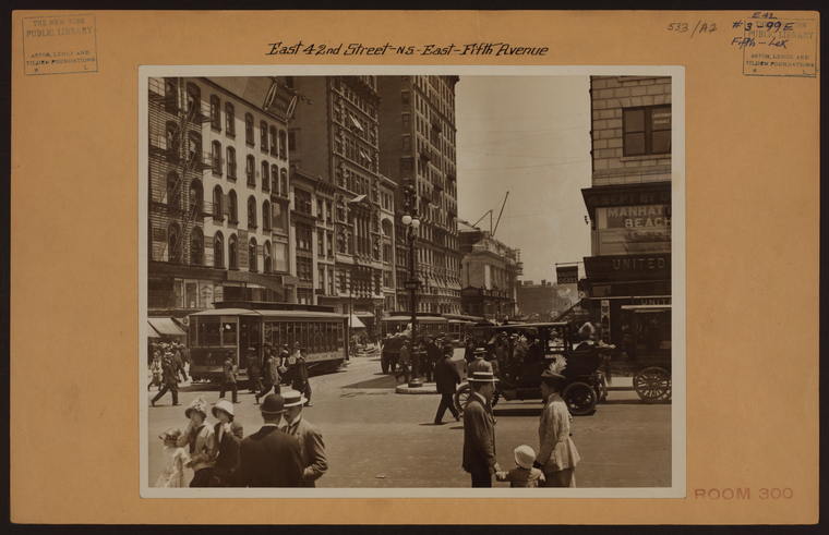 Manhattan: 42nd Street (East) - 5th Avenue - NYPL Digital Collections