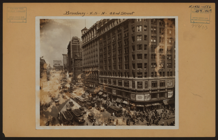 Manhattan: Broadway - 42nd Street - NYPL Digital Collections